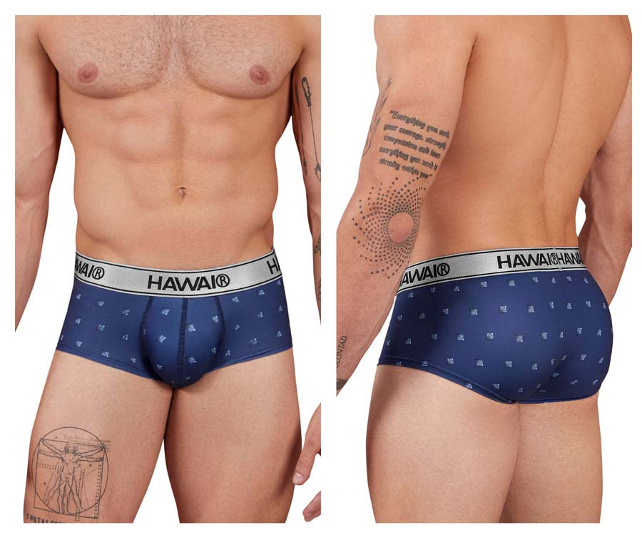 HAWAIR 42480 Printed Microfiber Briefs Color Blue – CandyMan Fashion