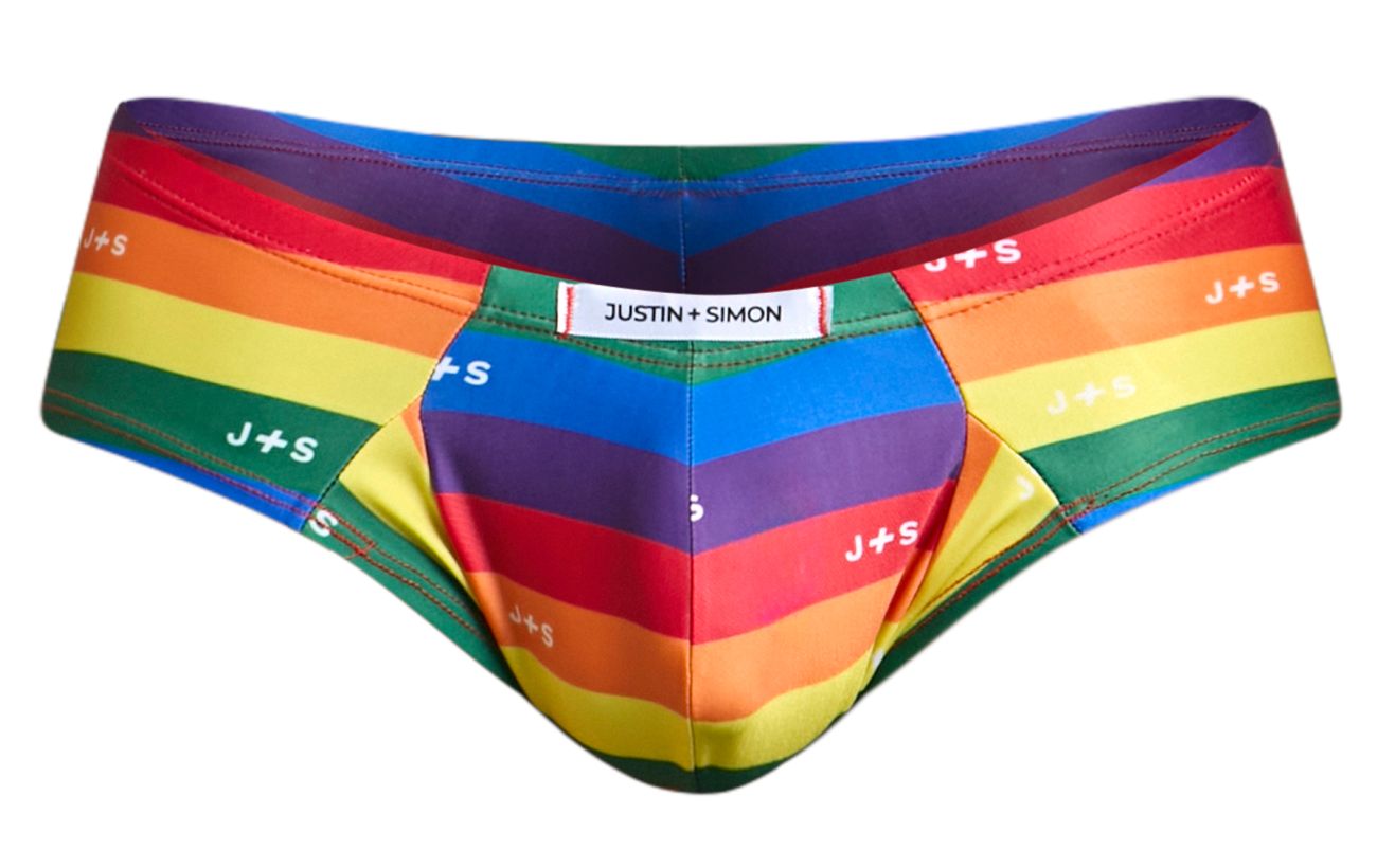 JUSTIN+SIMON XSJ22 Cheek Briefs Color Pride Flag – CandyMan Fashion
