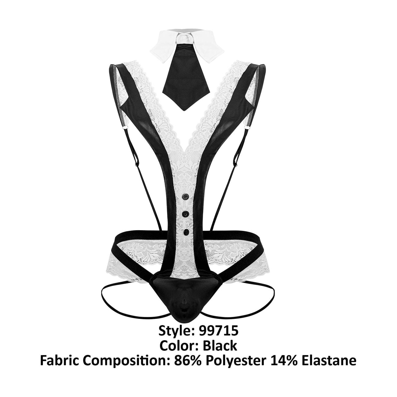 CandyMan 99715 Work-N-Play Costume Outfit Color Black – CandyMan Fashion