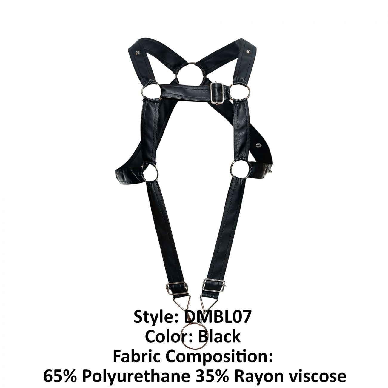 MaleBasics DMBL07 DNGEON Cross Cockring Harness Color Black – CandyMan ...